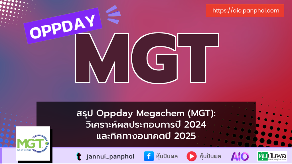 AiO : สรุป Oppday Megachem (MGT): วิเคราะห์ผลประกอบการปี 2024 และทิศทางอนาคตปี 2025 - ข่าวหุ้น