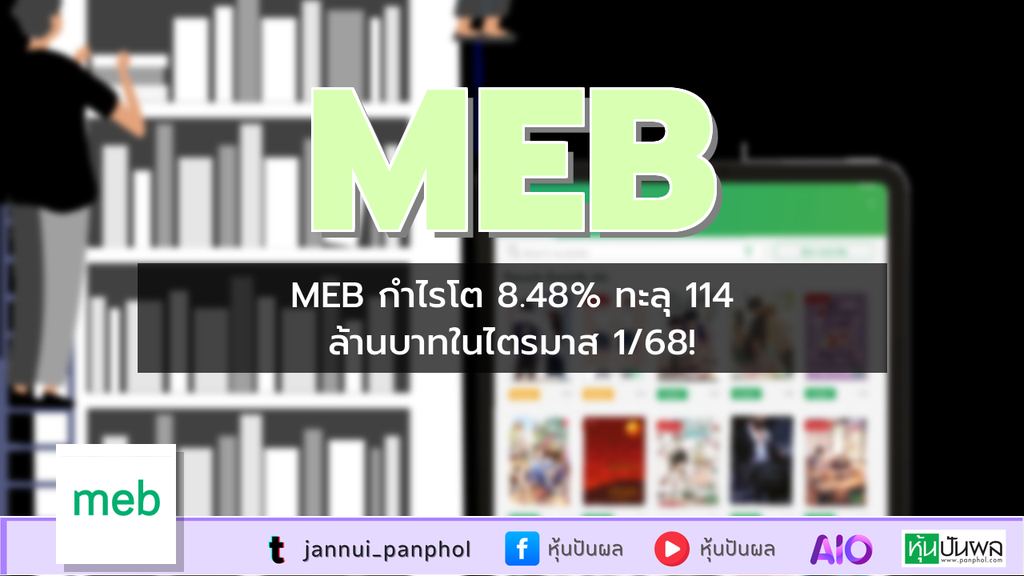 AiO : MEB กำไรโต 8.48% ทะลุ 114 ล้านบาทในไตรมาส 1/68! - ข่าวหุ้น