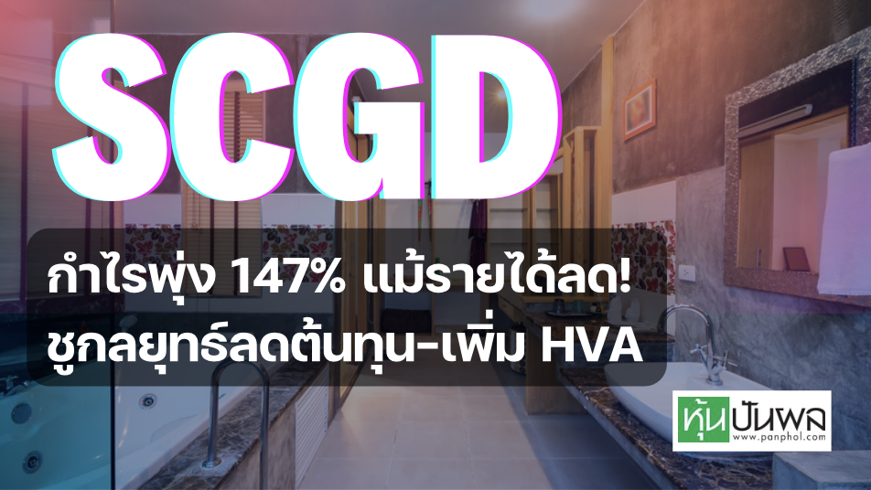 AiO : SCGD กำไรพุ่ง 147% แม้รายได้ลด! ชูกลยุทธ์ลดต้นทุน-เพิ่ม HVA - ข่าวหุ้น