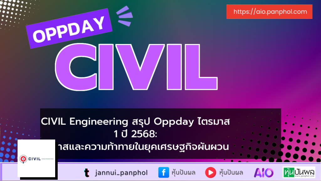 AiO : CIVIL Engineering สรุป Oppday ไตรมาส 1 ปี 2568: โอกาสและความท้าทายในยุคเศรษฐกิจผันผวน ...