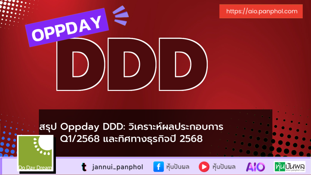 AiO : สรุป Oppday DDD: วิเคราะห์ผลประกอบการ Q1/2568 และทิศทางธุรกิจปี 2568 - ข่าวหุ้น