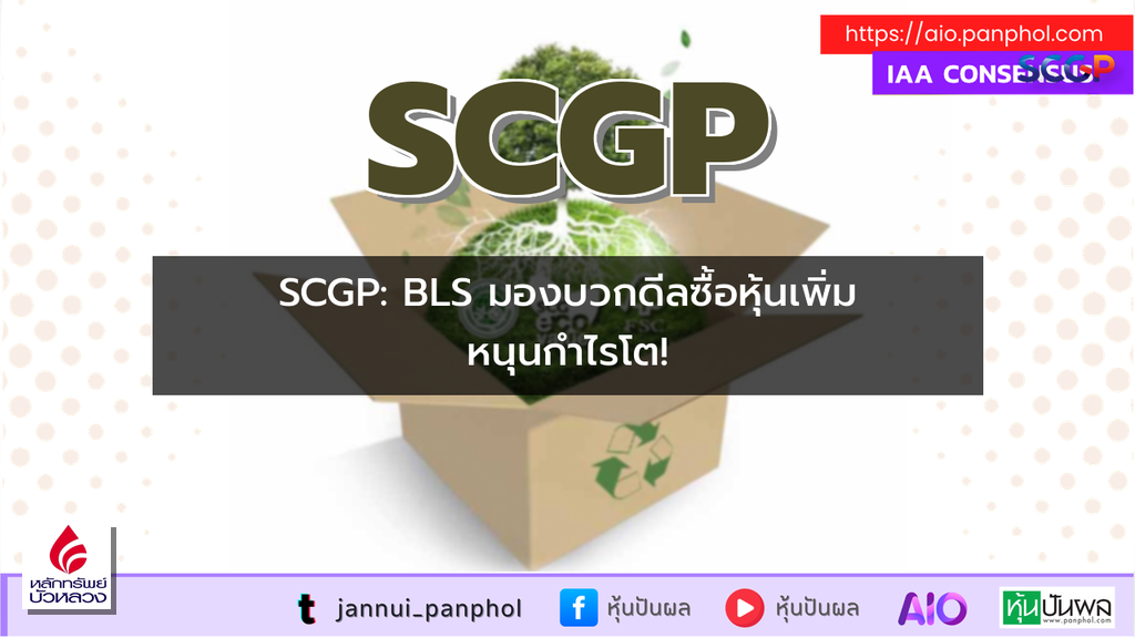 AiO : SCGP: BLS มองบวกดีลซื้อหุ้นเพิ่ม หนุนกำไรโต! - ข่าวหุ้น