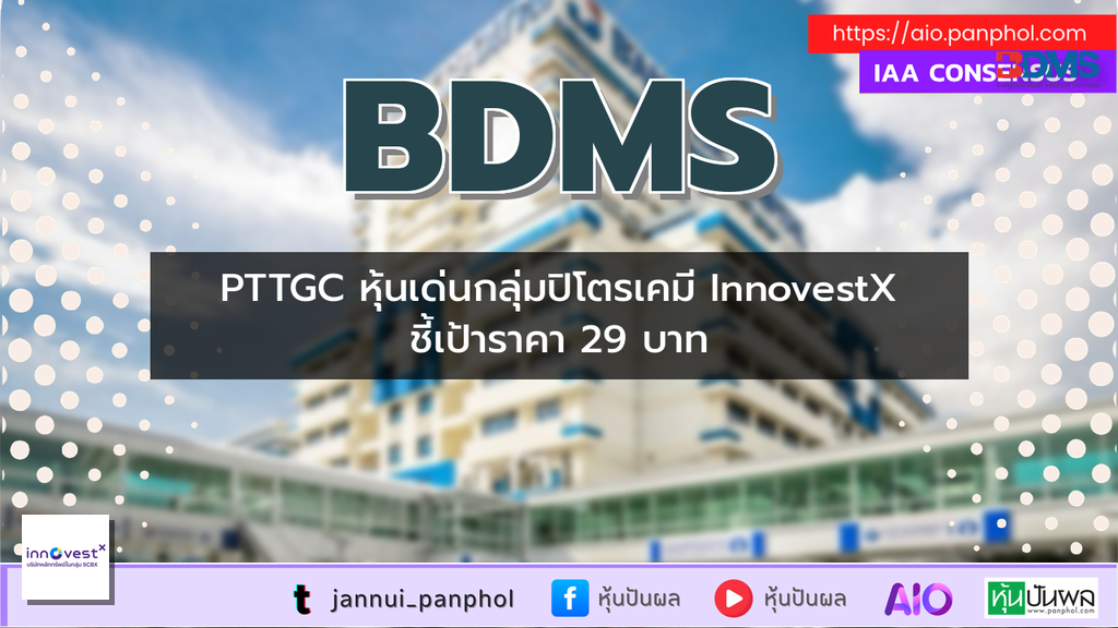 AiO : PTTGC หุ้นเด่นกลุ่มปิโตรเคมี InnovestX ชี้เป้าราคา 29 บาท - ข่าวหุ้น